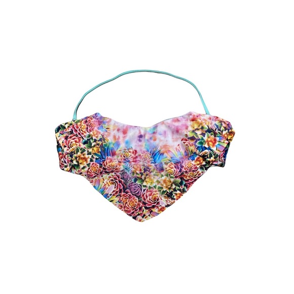 Hobie | Swim | Hobie Bandeau Bikini Top Womens Xl Floral Flowy Halter ...